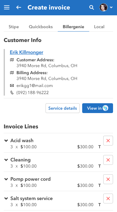 Pool Office Manager | Pool Service Invoice Software